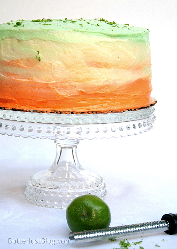 Lime Layer Cake with Mango Buttercream - Butterlust