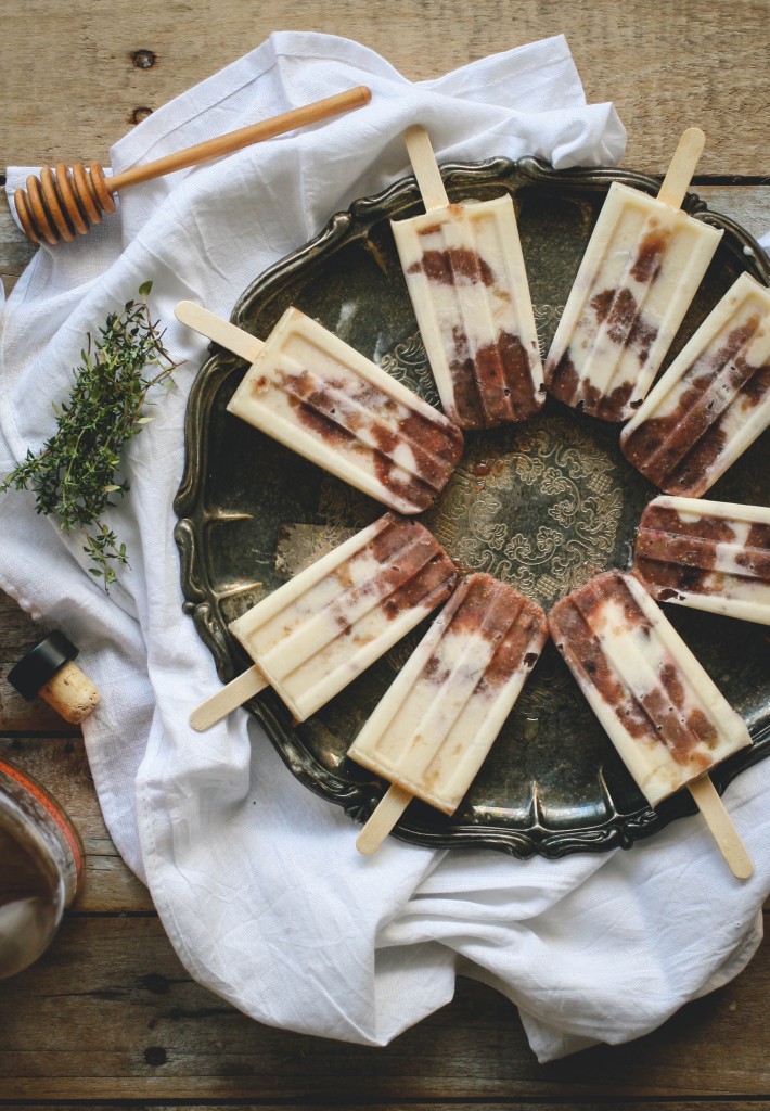 Herbed Fig & Goat Cheese Popsicles // Eff the Oven August - Butterlust